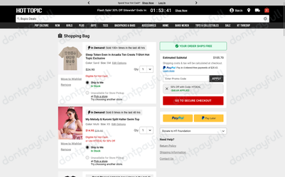 40% Off Hot Topic Promo Code, Coupons - August 2025