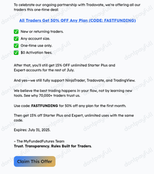50% Off My Funded Futures Discount Codes, Promo Codes