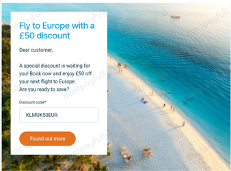 50% Off KLM Discount Code, Voucher Codes - July 2025