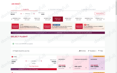 15% Off Air India Promo Code, Coupons - September 2025