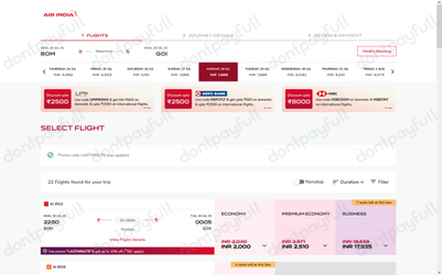 15% Off Air India Promo Code, Coupons - September 2025