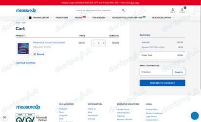 30% Off MeasureUp Coupon Codes, Voucher Codes - 2025