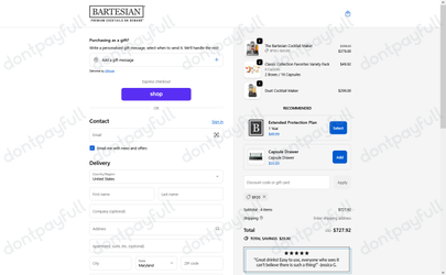 Bartesian Discount Codes - 20% Off Coupon Code 2025