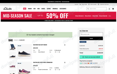 50% Off Clarks Discount Codes, Coupon Codes - 2025