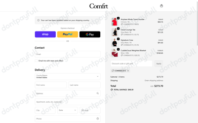 Comfrt Discount Codes - 20% Off Coupon Code Dec 2025