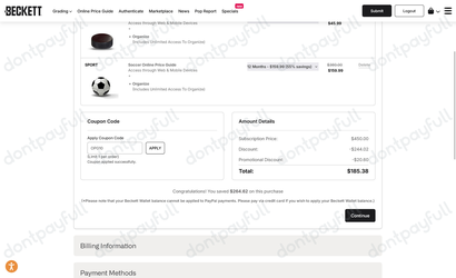 Beckett Coupon Codes - 25% Off Coupon January 2026