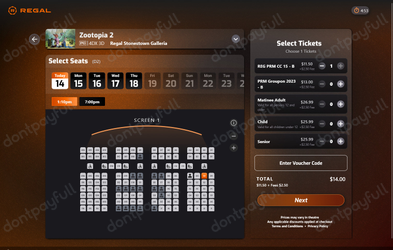 Regal Movies Promo Codes - Get 70% Off in January 2026