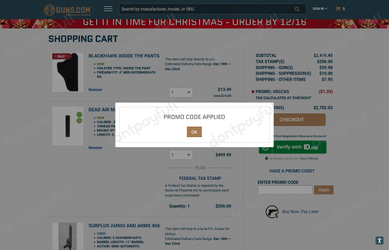 Guns.com Coupons - 25% Off Coupon Code January 2026