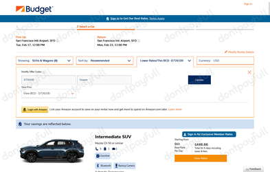 Budget Car Rental Coupons - Get 40% Off in March 2026