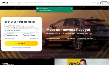 Hertz Promo Codes - 50% Off Coupon March 2026